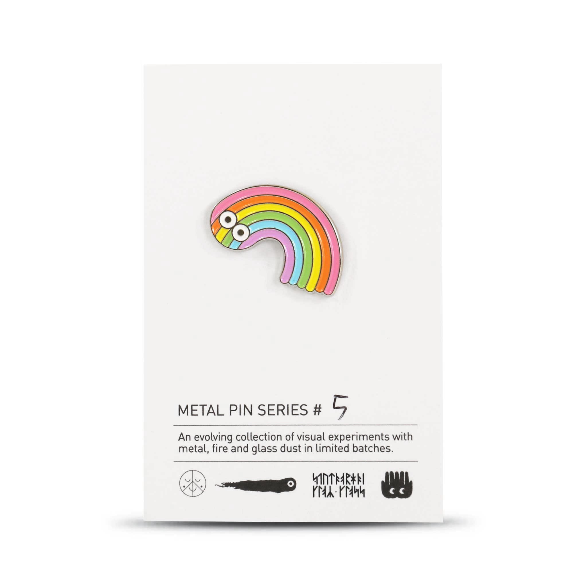 Metal Pin: Series #5 - Flying Rainbow – Studio Arhoj Store